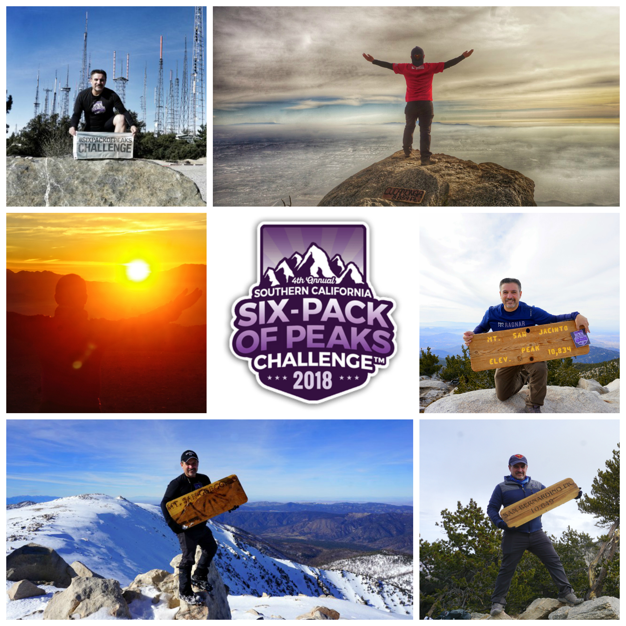 Six Pack of Peaks Challenge – 2018 | Tony Ramos Jr's Activities Blog